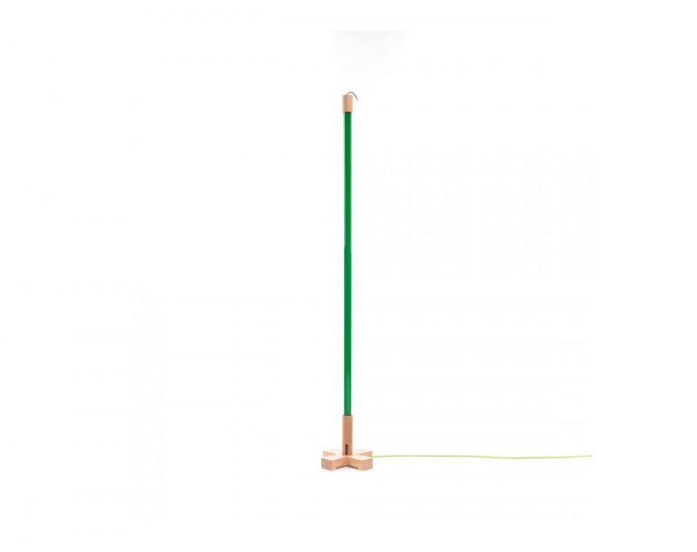 Linea Led Green With Wooden Base - 2nd Floor