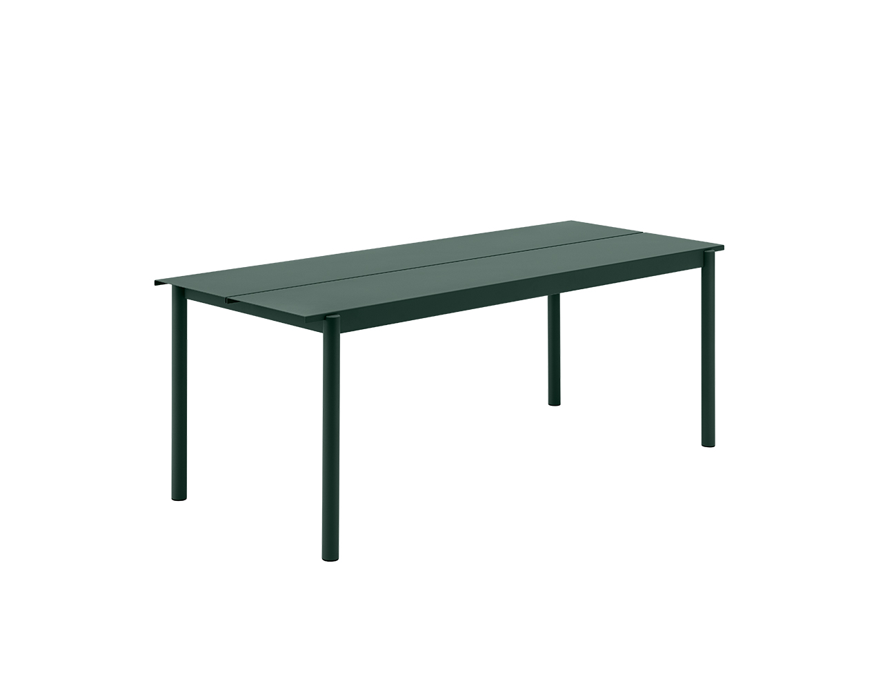 Linear Steel Table Dark Green 200 - 2nd Floor