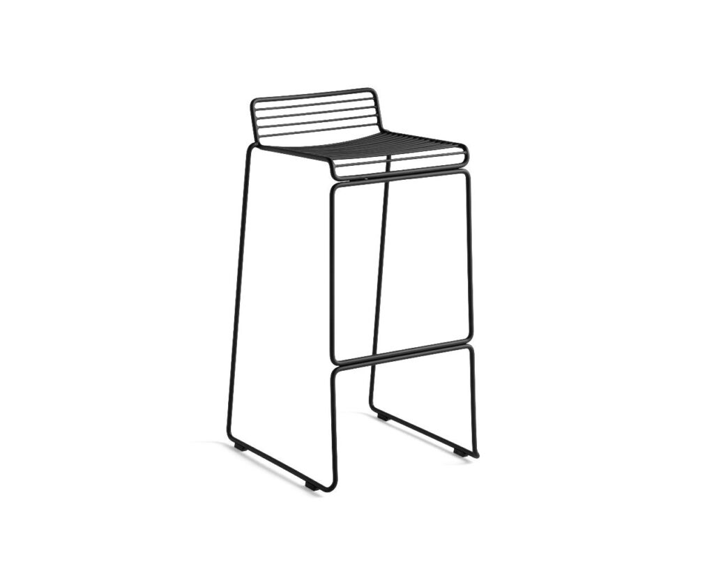 Hee Bar Stool High Black - 2nd Floor