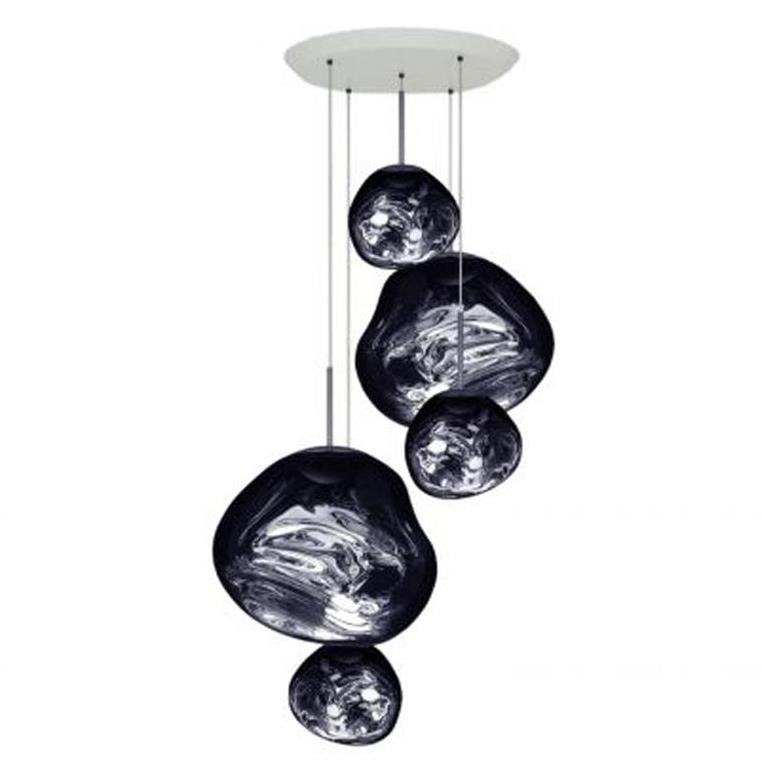 Melt Large Round Led Smoke - 2nd Floor