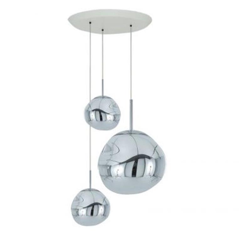Melt Trio Round Led Silver - 2nd Floor